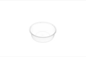 Genfac 220ml Round Container Clear - Disposable King