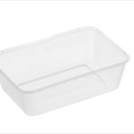 Genfac 650ml Rectangular Container G-Series Clear - Disposable King