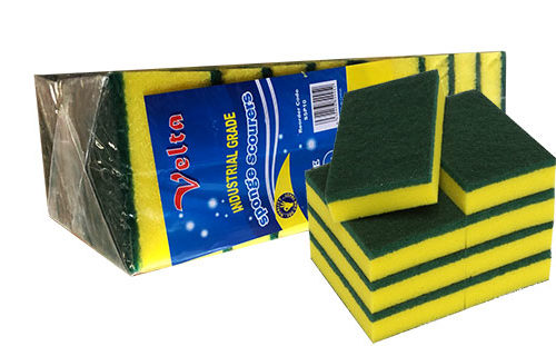 Scourer Sponge 150x100x35 Y/G | Disposable King