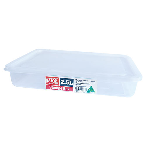 2.5L Rectangle Plastic Food Storage Box - Disposable King