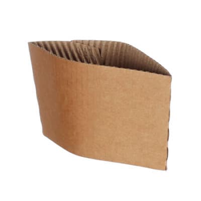 8oz Kraft Cup Sleeves Ctn/1,000 - Disposable King