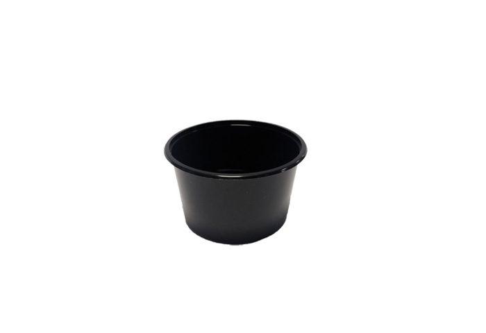 Genfac 500ml Round Container Black - Disposable King