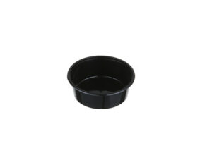 Genfac 280ml Round Container Black Ctn/1000 - Disposable King