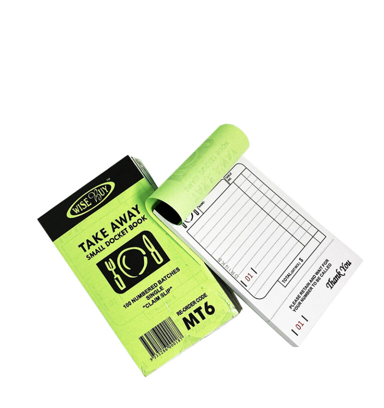 Docket Book With Takeaway Slip Pkt/5 - Disposable King
