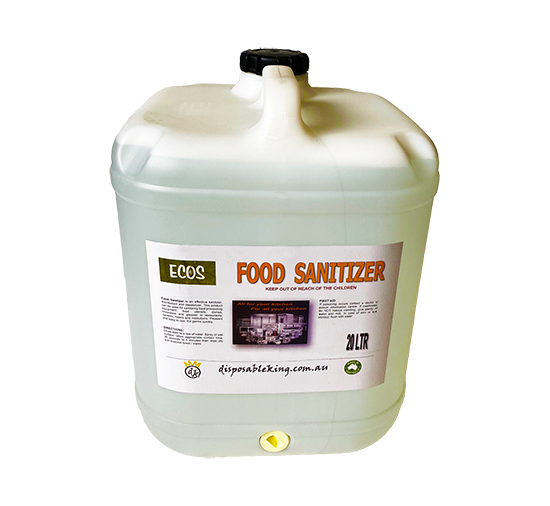 ECOS Food Sanitiser Rinsable 20L - Disposable King