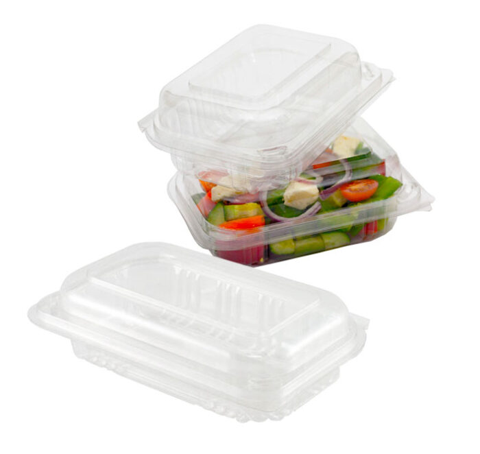 PET Salad Container | Small Clear | CTN of 250 Pieces