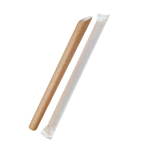 4 Ply Kraft Bubble Tea Paper Straws - Individual Wrap Ctn/1,000 ...